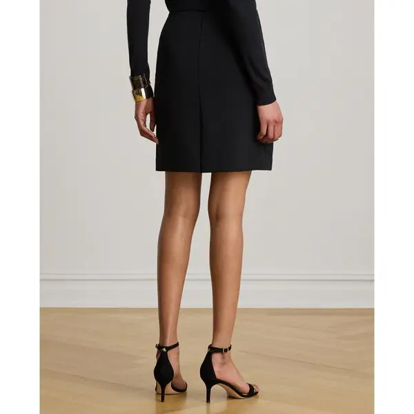 Ralph Lauren Double-breasted Sablé Wrap Miniskirt