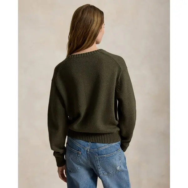 Ralph Lauren Polo Bear Cotton Crewneck Sweater
