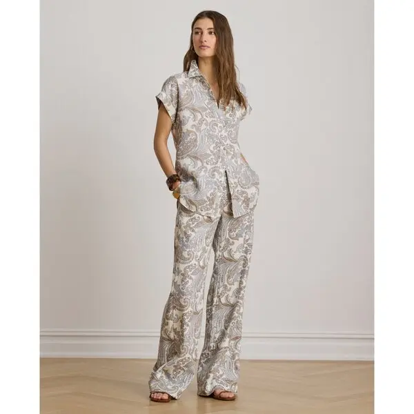 Ralph Lauren Relaxed Fit Paisley Short-sleeve Shirt