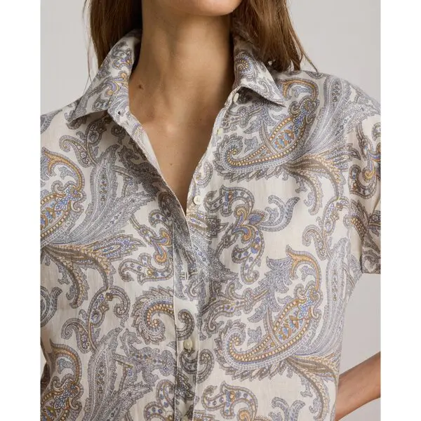 Ralph Lauren Relaxed Fit Paisley Short-sleeve Shirt