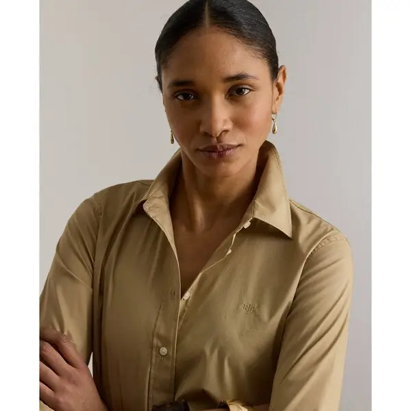 Ralph Lauren Classic Fit Stretch-cotton Blend Shirt