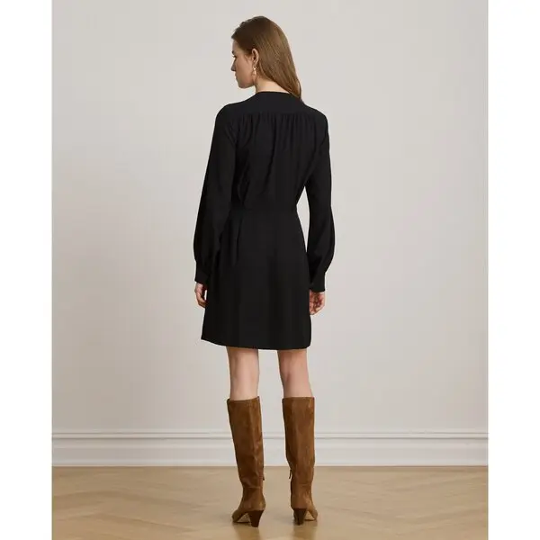 Ralph Lauren Double-breasted Georgette Dress