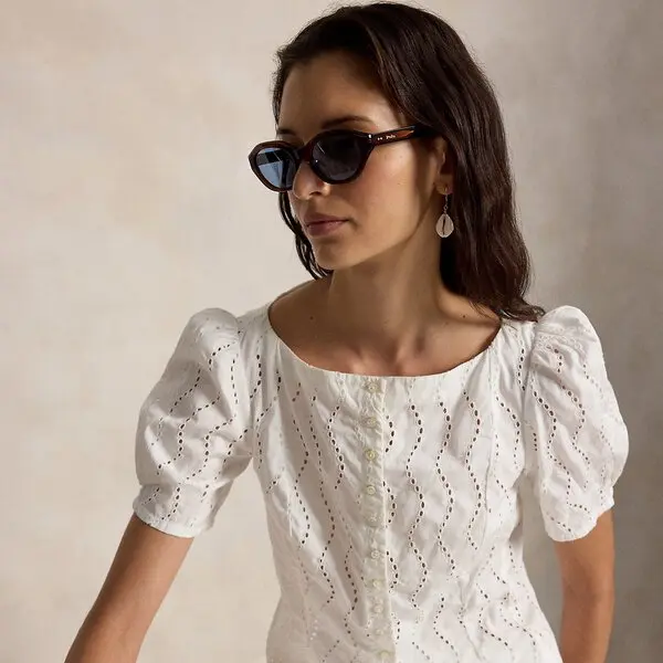 Ralph Lauren Cotton Eyelet Shirt