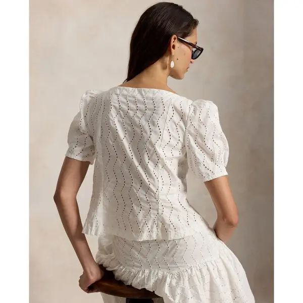 Ralph Lauren Cotton Eyelet Shirt