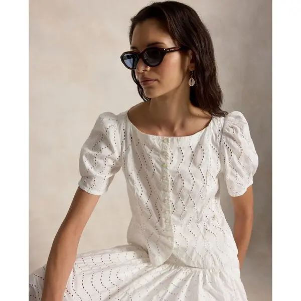 Ralph Lauren Cotton Eyelet Shirt