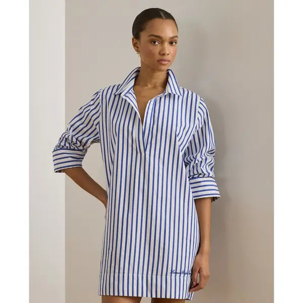 Ralph Lauren Striped Cotton Tunic Cover-up