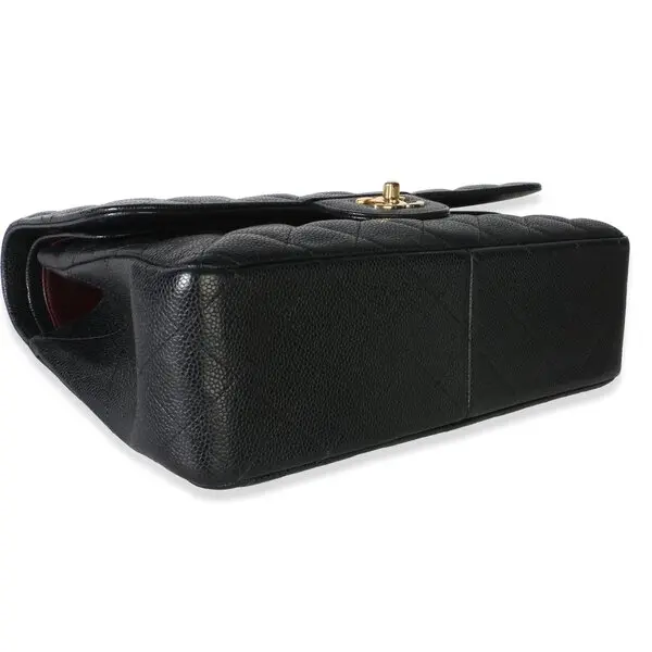 Chanel Quilted Caviar Jumbo Double Flap Bag