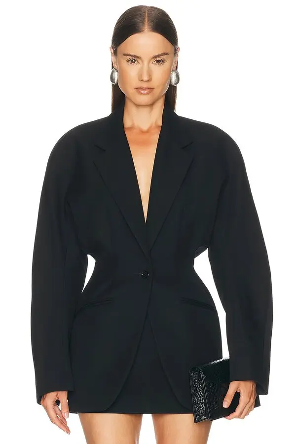 MUGLER Kimono Jacket - Black