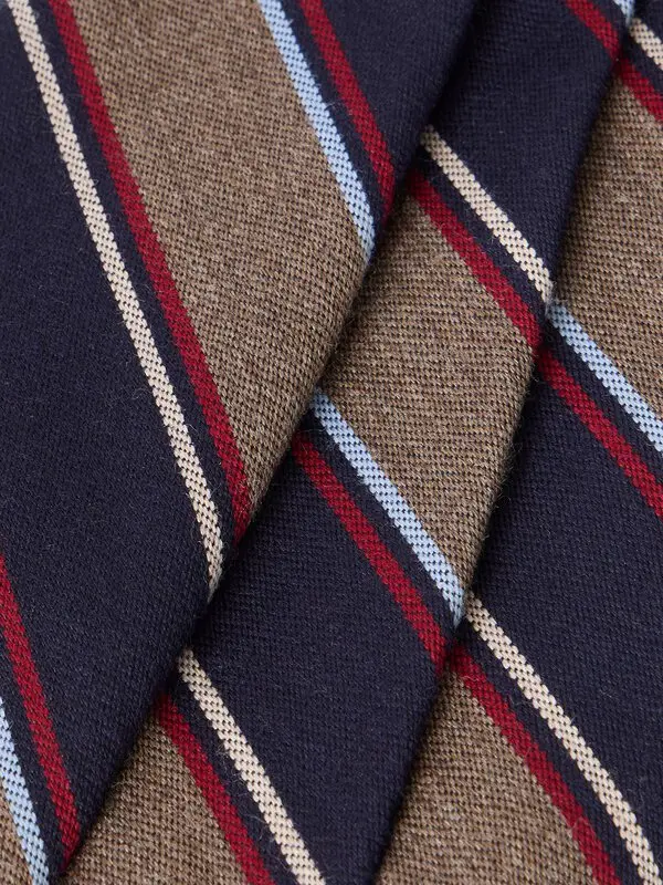Visvim 8cm Striped Wool And Silk-blend Tie