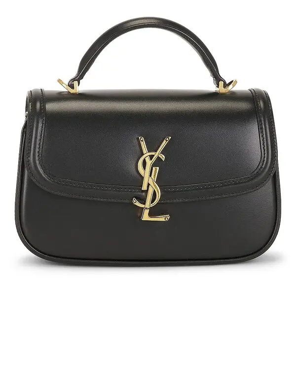 Saint Laurent Mini Solferino Top Handle Bag - Nero