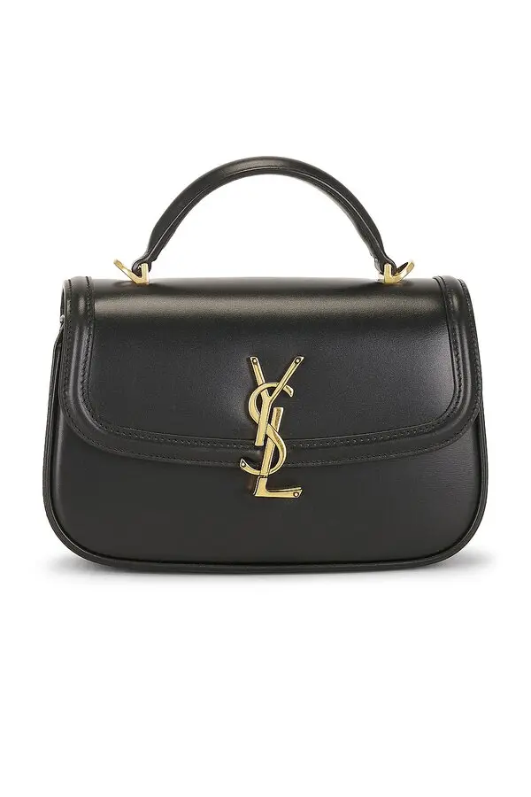 Saint Laurent Mini Solferino Top Handle Bag - Nero