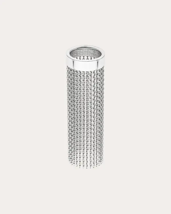 GUZEMA 18k Gold Chainfall Ring - White Gold