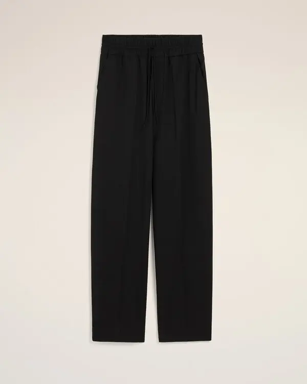 AMI Paris Elasticated-waist Wool Trousers
