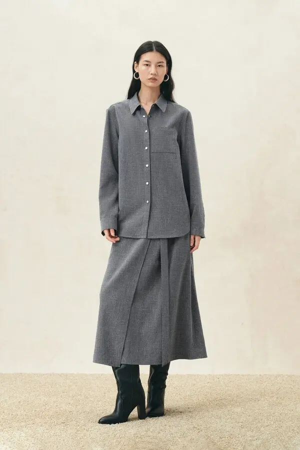 Fabrique Evelyn Buckled Oversized Shirt