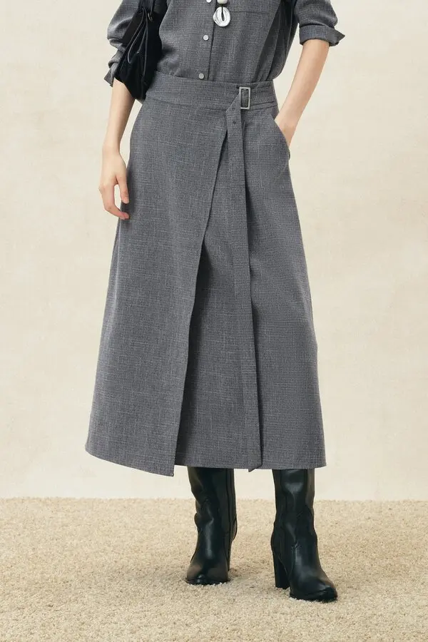 Fabrique Paisley Adjustable Wrap Skirt