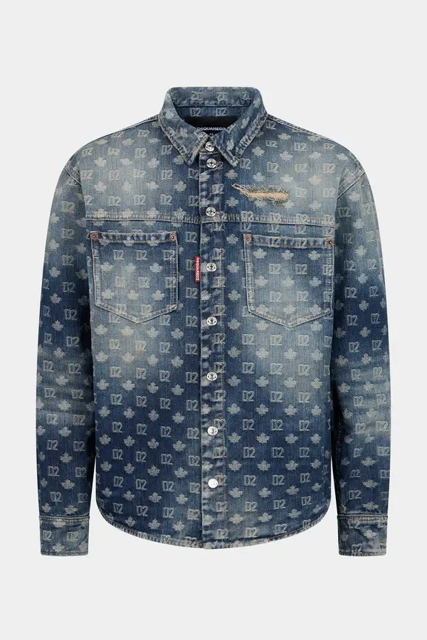 Dsquared2 Monogram Denim Carpenter Shirt