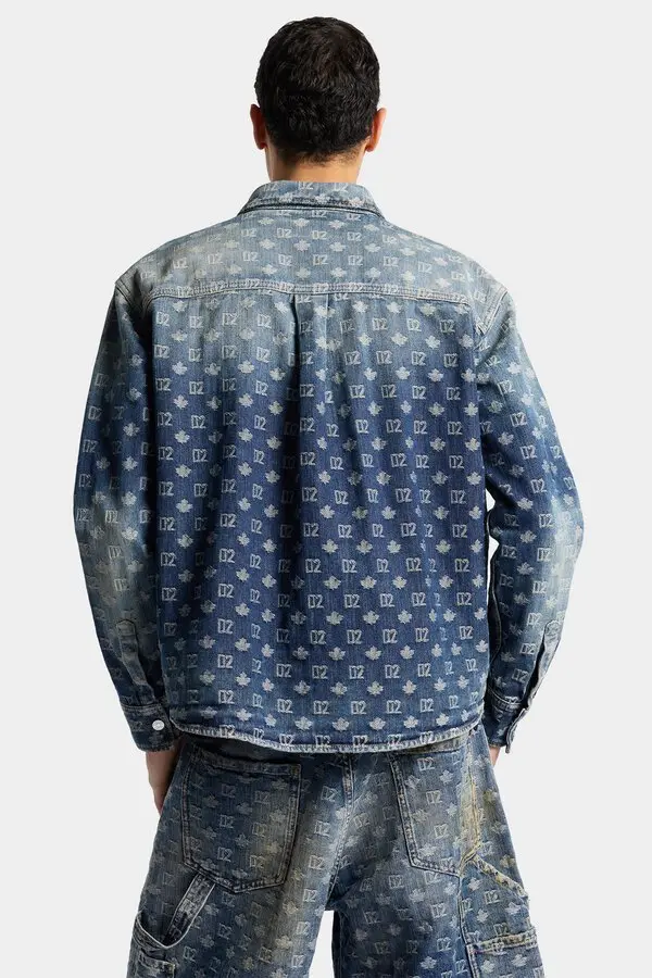 Dsquared2 Monogram Denim Carpenter Shirt