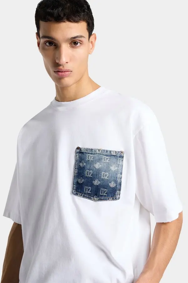 Dsquared2 Monogram Loose Fit T-shirt - White