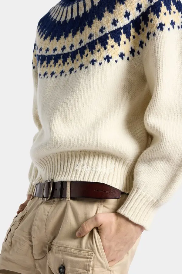 Dsquared2 Hybrid Chevron Jacquard Pullover