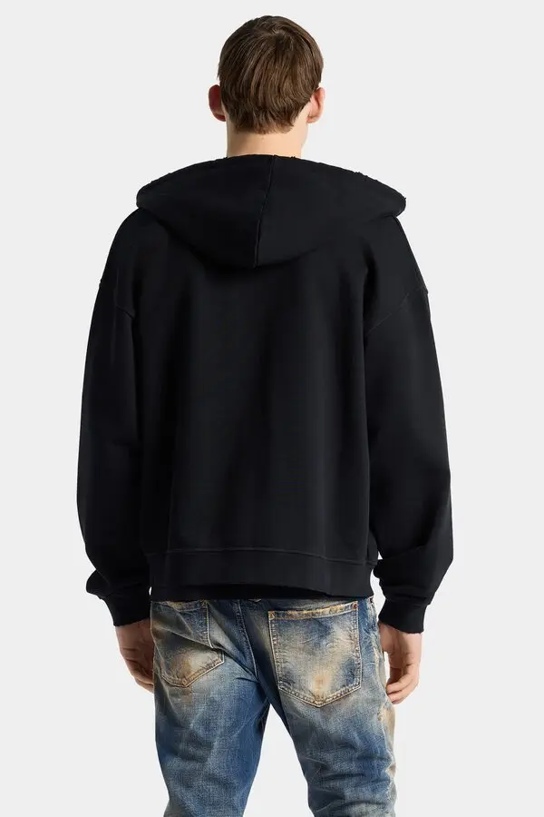 Dsquared2 Monogram Relax Fit Zipped Hoodie