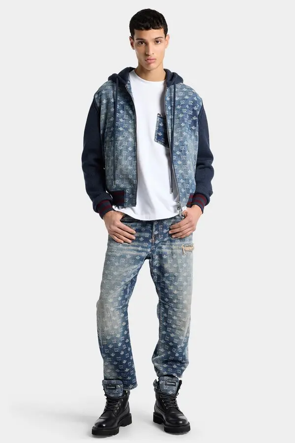 Dsquared2 Monogram Dirty Wash Kawaii Jeans