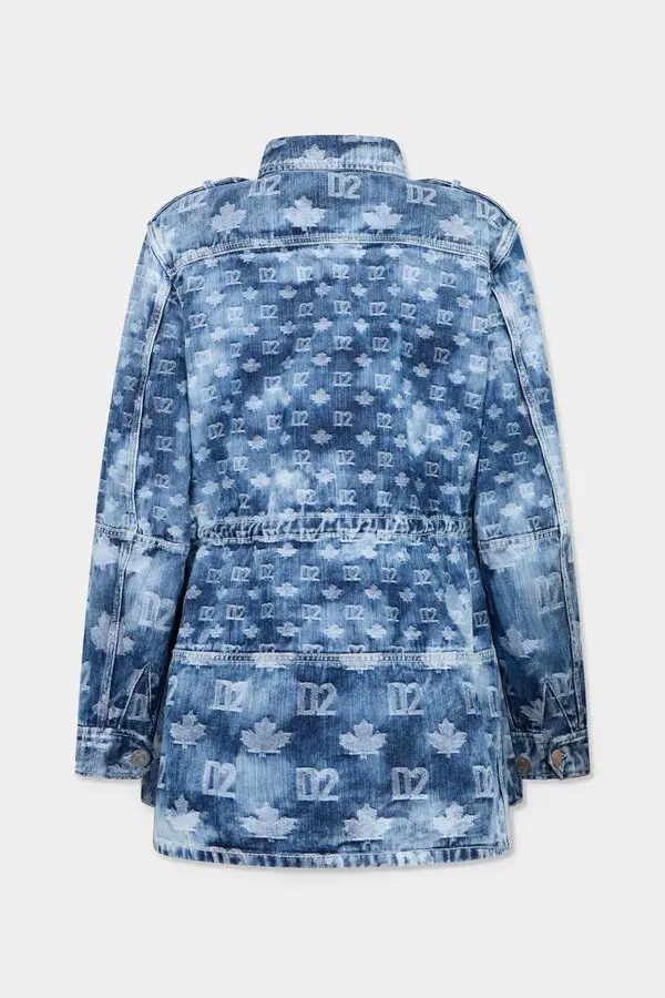 Dsquared2 Monogram Denim Field Jacket