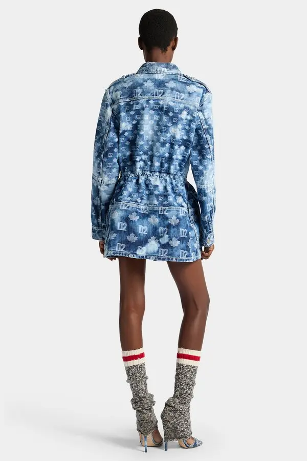 Dsquared2 Monogram Denim Field Jacket