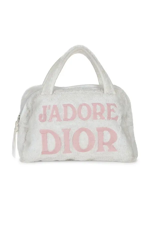 Dior Terry J'adore Boston Bag - White