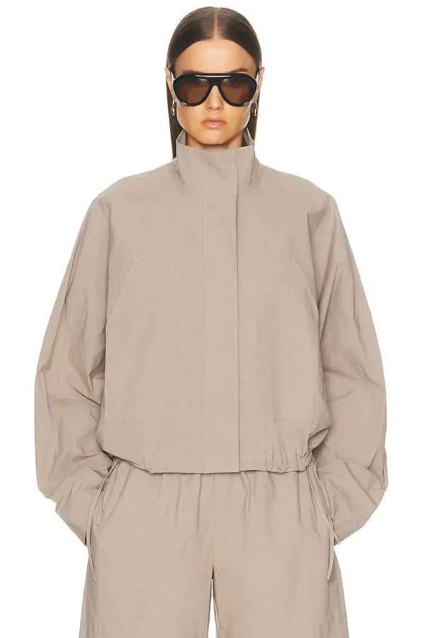 ST. AGNI Technical Cotton Carpenter Jacket In Grey - Grey Stone