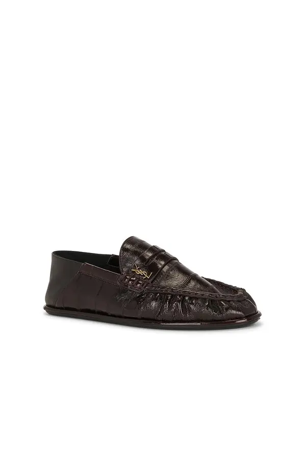 Saint Laurent Le Loafer Moccasin - Burnt Brown