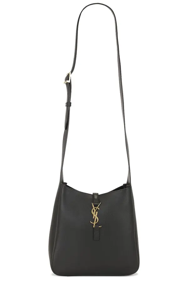 Saint Laurent Small Le 5 A 7 Supple Crossbody Bag - Black
