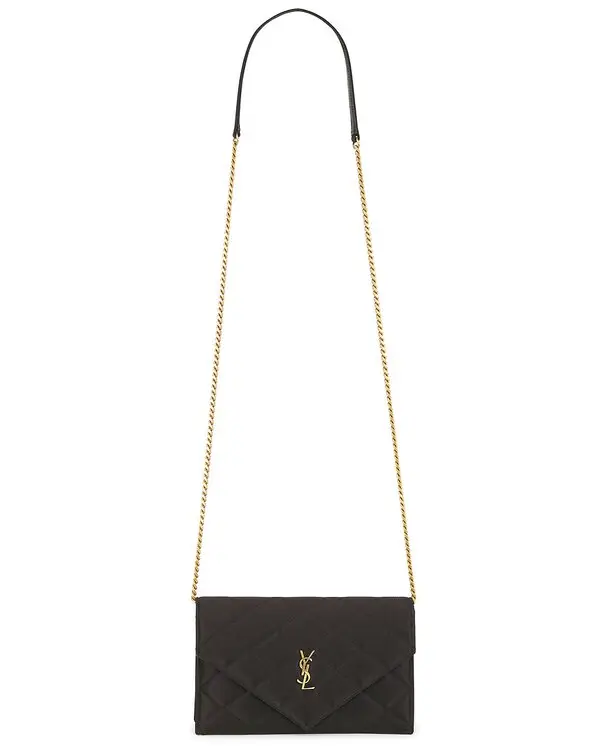 Saint Laurent Chain Wallet - Nero