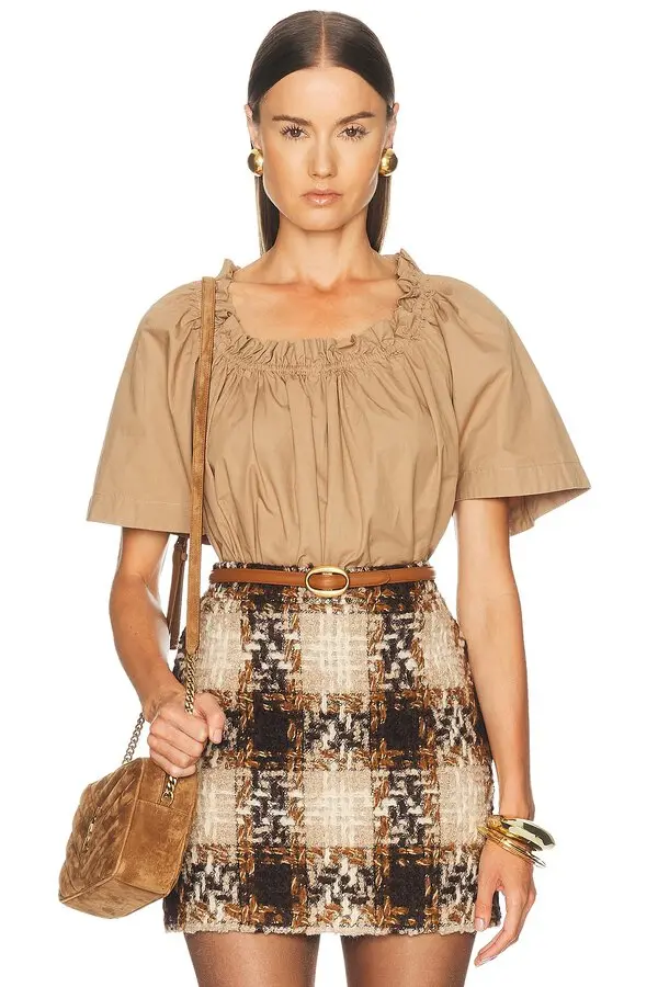 Saint Laurent Ruffled Top