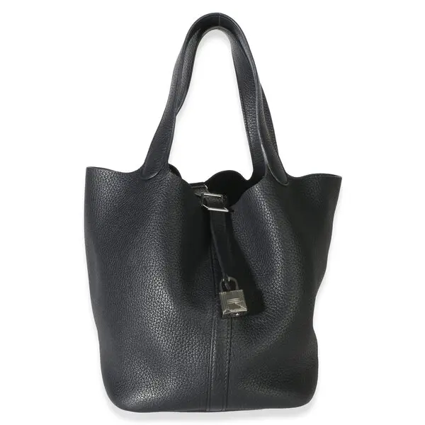 Hermès Clemence Picotin Lock 22 Mm - Black