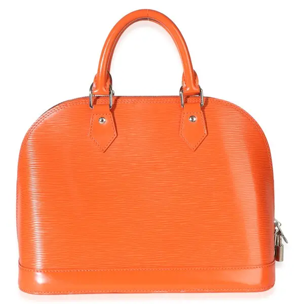 LOUIS VUITTON Epi Alma Pm Top Handle Bag - Orange