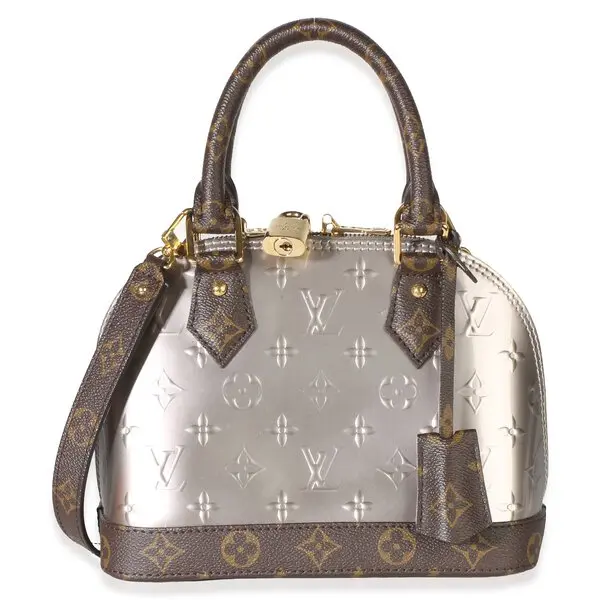 LOUIS VUITTON Bitume Metallise Vernis Epi Monogram Alma Bb - Metallic