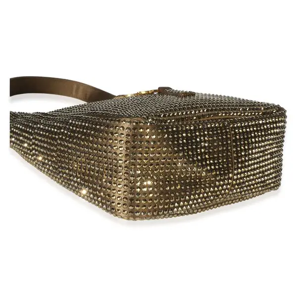 Saint Laurent Astres Satin Crystal Baby Le 5 A 7 Supple Hobo