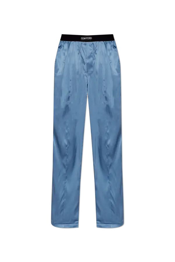 TOM FORD Silk Pajama Bottoms - Blue