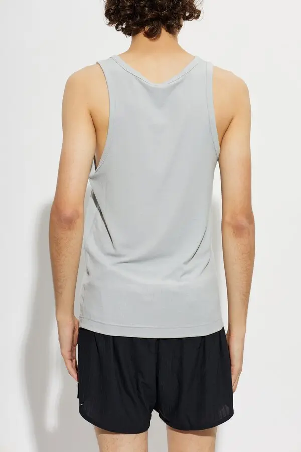 Nike Ribbed Top With Logo Patch