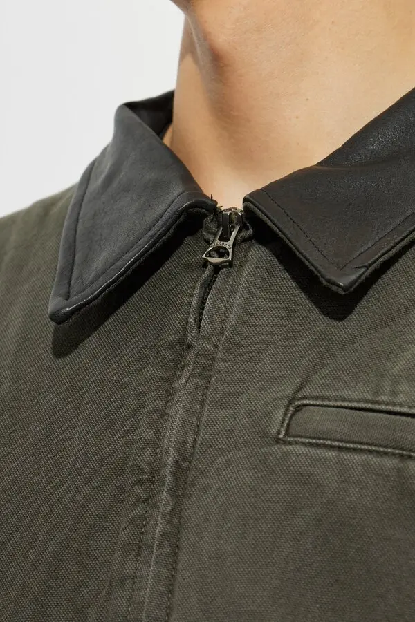 Rag & Bone Jacket With Leather Collar