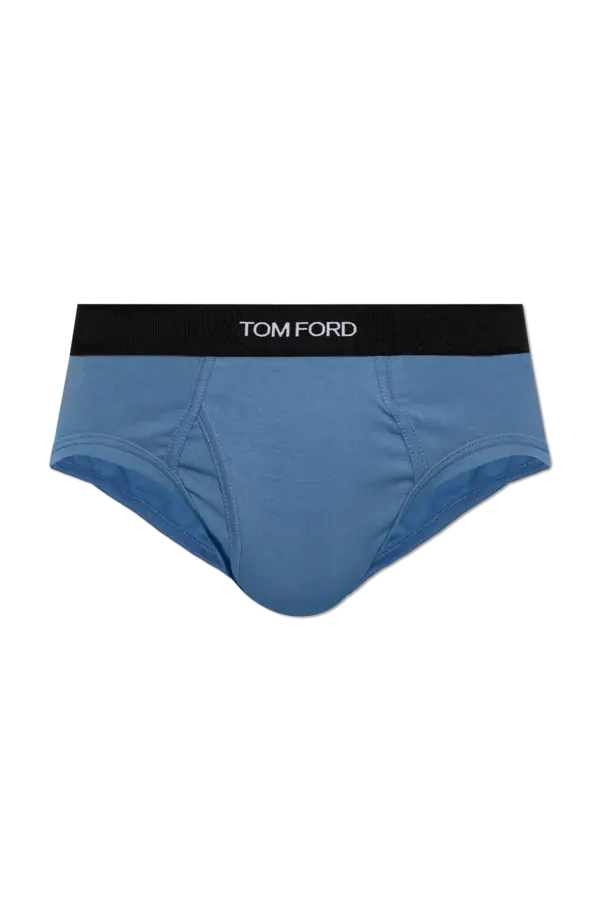 TOM FORD Briefs With Logo - Blue