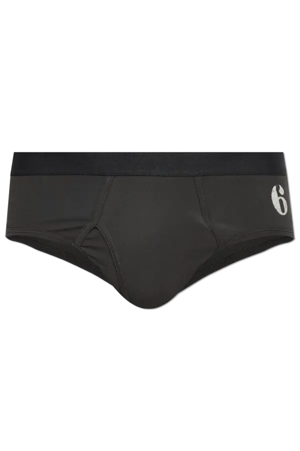 MAISON MARGIELA Briefs With Logo - Grey