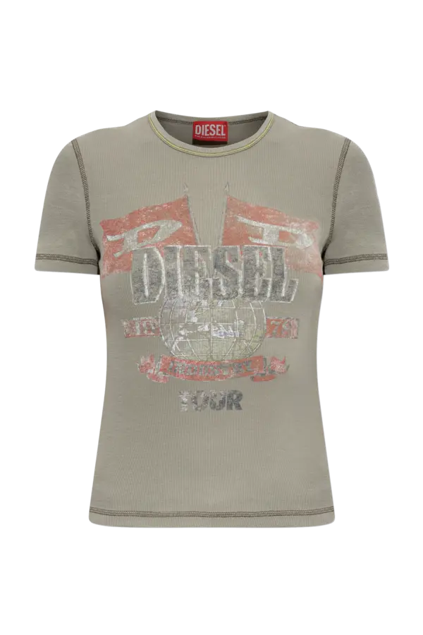 DIESEL® T-shirt ‘t-marsy-rib