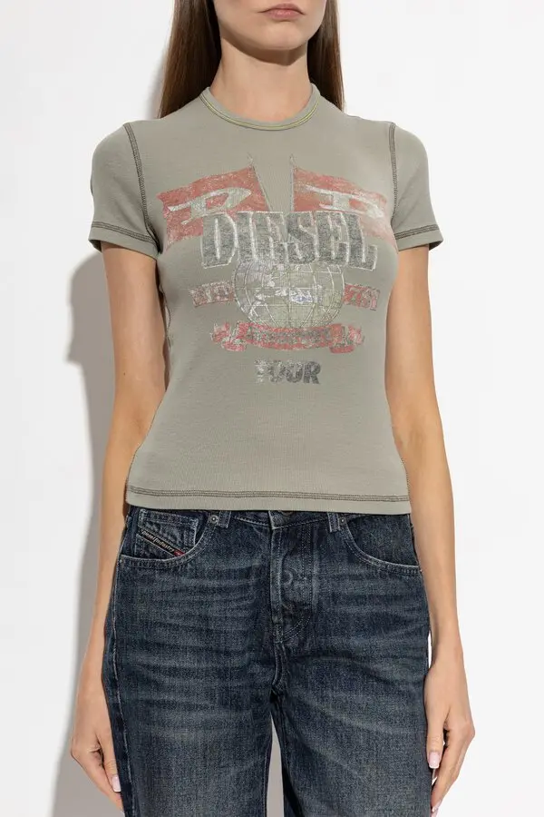DIESEL® T-shirt ‘t-marsy-rib
