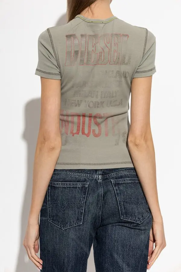 DIESEL® T-shirt ‘t-marsy-rib