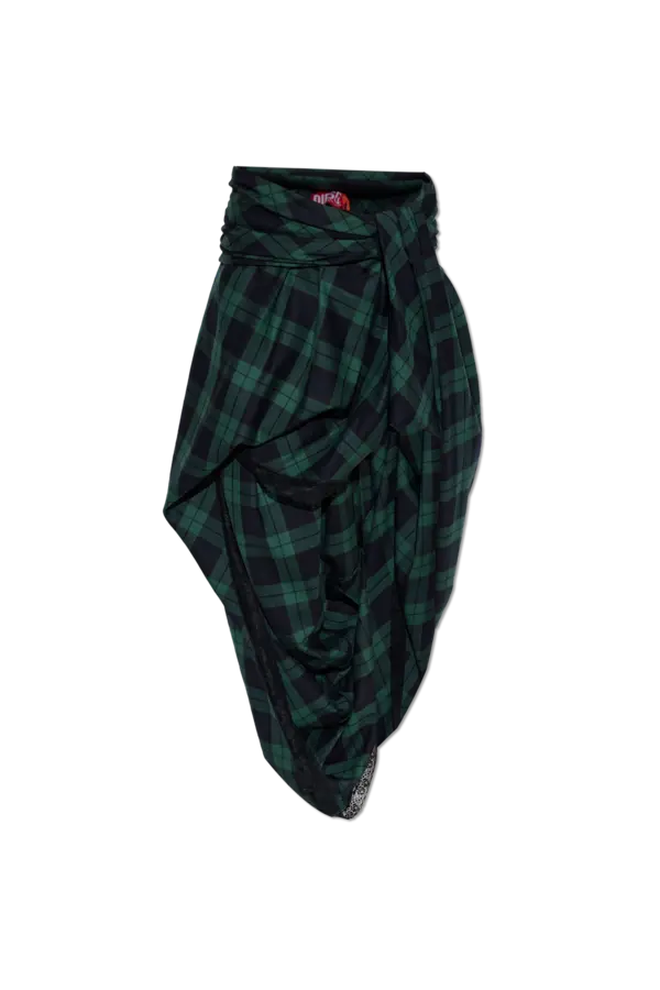 DIESEL® Wool Skirt ‘o-winny - Green