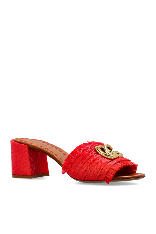 Dolce & Gabbana Heeled Mules With Logo