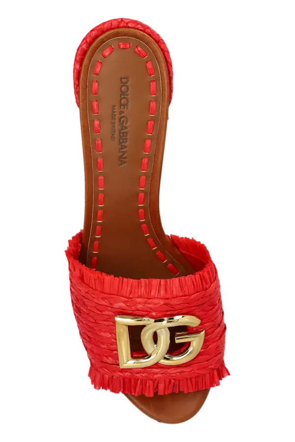 Dolce & Gabbana Heeled Mules With Logo