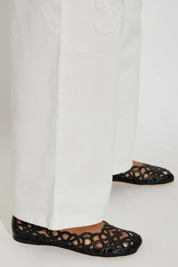 Loewe Petal Leather Ballerinas