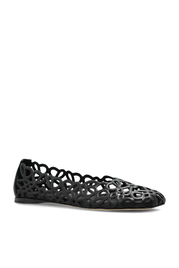 Loewe Petal Leather Ballerinas